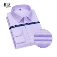 China Custom Non-Iron Men's Casual Cotton Ice Silk Long Sleeve Shirt Dress 100% Cotton for sale