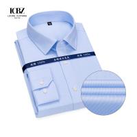 China Custom Non-Iron Men's Casual Cotton Ice Silk Long Sleeve Shirt Dress 100% Cotton for sale