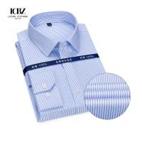 China Custom Non-Iron Men's Casual Cotton Ice Silk Long Sleeve Shirt Dress 100% Cotton for sale