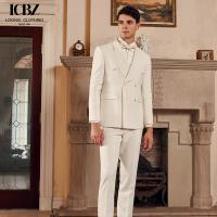 China Custom Men's Wool Blend Suit Tuxedo for Wedding Groom Formal Dress Sizes S to 3XL for sale