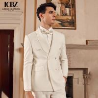 China Custom Men's Wool Blend Suit Tuxedo for Wedding Groom Formal Dress Sizes S to 3XL for sale