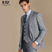 China Custom Business Suit for Men Wool Blend Fabric Sizes S to 3XL Wedding Formal Wear for sale