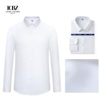 China 100S Anti Wrinkle Mens Oversized Dress Shirt 100 Cotton Convertible Cuff Plus Size for sale