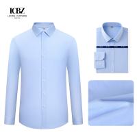China 100S Anti Wrinkle Mens Oversized Dress Shirt 100 Cotton Convertible Cuff Plus Size for sale