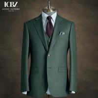 China Custom Business Suit for Men Wool Blend Fabric Sizes S to 3XL for Formal Events for sale