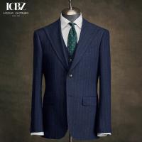 China Custom Men Business Casual Suit Blazer Wool Blend Fabric Sizes S to 3XL for sale