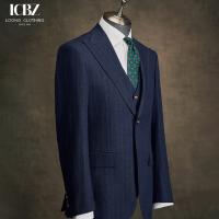China Custom Men Business Casual Suit Blazer Wool Blend Fabric Sizes S to 3XL for sale