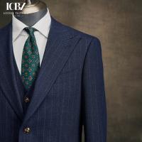 China Custom Men Business Casual Suit Blazer Wool Blend Fabric Sizes S to 3XL for sale