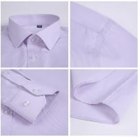 China Custom Formal Men's Dress Shirt Polyester Spandex Blend Short Long Sleeve Size up to 10XL for sale