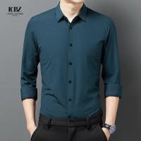 China Men's Designer Casual Long Sleeve Stretch Vertical Stripe Vintage Shirt S-10XL for sale