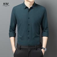 China Men's Designer Casual Long Sleeve Stretch Vertical Stripe Vintage Shirt S-10XL for sale