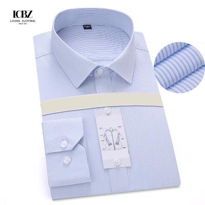 China Oversized Plus Size Long Sleeve Shirt for Men No Ironing Plain Dyed Fabric Sizes up to 10XL for sale
