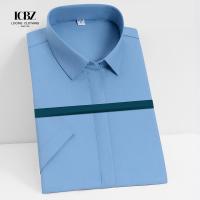 China Men's Classic Silk Bamboo Fiber Dress Shirt Non-Iron Office Shirt Standard Fit S-10XL for sale