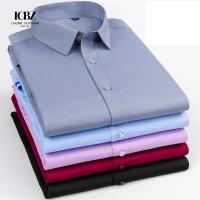China Youth Color Casual Short Sleeve Dress Shirts for Men Viscose Polyester Spandex Sizes S to 10XL for sale
