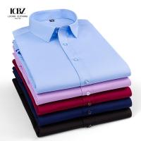 China Youth Color Casual Short Sleeve Dress Shirts for Men Viscose Polyester Spandex Sizes S to 10XL for sale