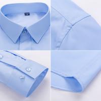 China Youth Color Casual Short Sleeve Dress Shirts for Men Viscose Polyester Spandex Sizes S to 10XL for sale