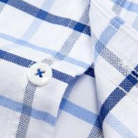 China Solid Pattern Business Casual Oxford Long Sleeve Cotton Shirt for Men Size XXL to 10XL for sale