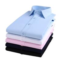 China Nonwoven Weaving Method Autumn Long Sleeve Plus Size Men's Shirts for Business Attire Sizes S-10XL for sale