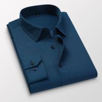 China Nonwoven Weaving Method Autumn Long Sleeve Plus Size Men's Shirts for Business Attire Sizes S-10XL for sale