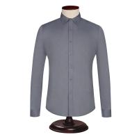 China Men's Blue Stripe Long Sleeve Non-Iron Bamboo Fiber Dress Shirt Size 38-46 for sale