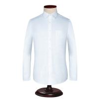 China Plus Size Men's Professional Solid Color Office Dress Shirt Uniform 5XL for sale