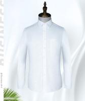 China Plus Size Men's Professional Solid Color Office Dress Shirt Uniform 5XL for sale