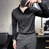 China Knitted Long Sleeve Slim Fit Shirts for Men Adult Casual Wear 100% Cotton for sale