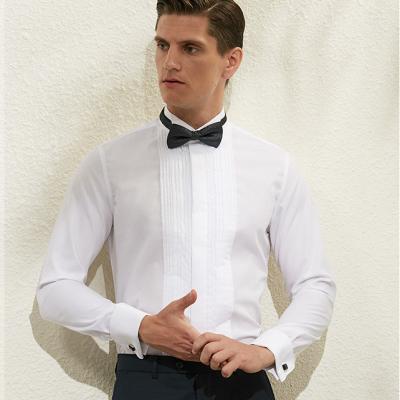China Men's Oversized Breathable Formal Shirt Polyester Spandex Black XXL to 10XL Custom Logo for sale