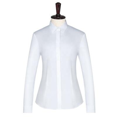 China Women's Full Sleeve Casual Shirt with Button Design Tailored Fit Sizes XS to XL for sale