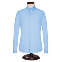China Men's Long Sleeve Dress Shirt Cotton Bamboo Fiber Breathable Business Shirt S-XXXL for sale