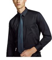 China Covered Button Long Sleeve Dress Shirt for Men Business Formal Shirt 38-46 Size for sale