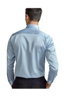 China Covered Button Long Sleeve Dress Shirt for Men Business Formal Shirt 38-46 Size for sale