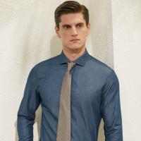 China Solid Pattern French Cuff Colored Sweat Plaid Printed Slim Fit Shirts for Businessmen for sale