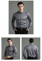 China Men's Corduroy Work Shirt Heavyweight Cotton Fabric Black XXL to 10XL Custom Logo for sale