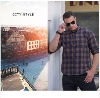 China Breathable Poplin Fabric Men's Long Sleeve T-Shirt Plus Size Autumn Polyester Cotton 65 35 for sale