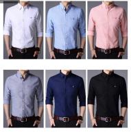 China Vintage Custom Cotton Polyester Blend Men's Oversized Shirt Plus Size M L XL for sale