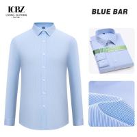 China Men's Long Sleeved Non-Iron Work Shirt Polyester Cotton Blend Sizes M to 4XL for sale