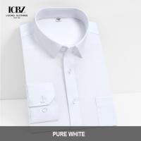 China Pure Cotton Non Ironing Long Sleeve Business Shirt Men Sizes M to 4XL for sale