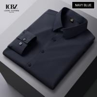 China Knitted Three Prevention Fabric Men's Shirt for Spring Commuting High End White Style for sale