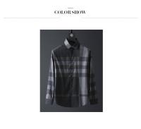 China Plus Size Men's Dress Shirts in Solid Color Poplin Fabric with Covered Button Closure for sale