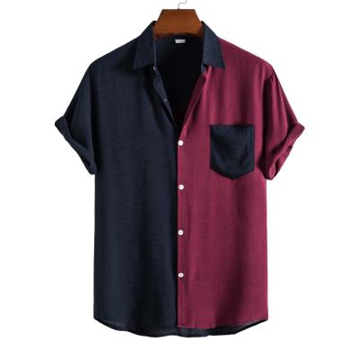 China Woven Fabric Plus Size Men's Dress Shirt Sustainable Oversized T-Shirt S-2XL for sale