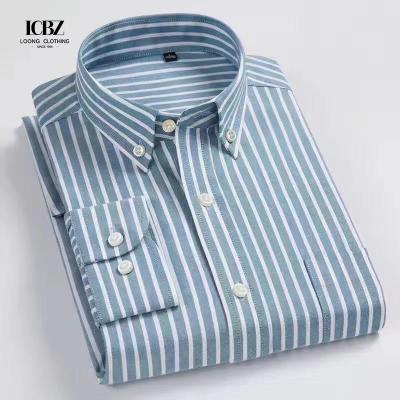China Men's Oxford Cotton Silk Shirt Print Dress Embroidery Business Work Shirt XXL-10XL for sale