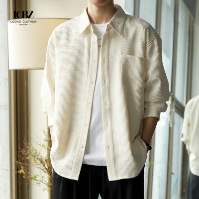 China Men's Linen Short Sleeve Dress Shirt Fishing Style 7 Days Sample Lead Time for sale