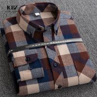 China LCBZ Custom Men Flannel Long Sleeve Shirt Casual Style Sizes S to 10XL for sale
