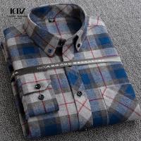China LCBZ Custom Men Flannel Long Sleeve Shirt Casual Style Sizes S to 10XL for sale
