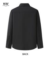 China Men's Slim Fit Corduroy Long Sleeve Shirt XXL to 10XL Custom Printing for sale