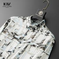 China Custom Logo Mens Cotton Long Sleeve Crop Shirt Plus Size S-10XL for sale