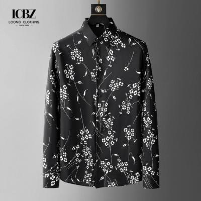 China Custom Cotton Polyester Long Sleeve Men's Shirt for Leisure Spring Sizes S to 10XL for sale