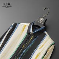 China Solid Color Chinese Collar Men's Dress Shirt Cotton Polyester Blend Sizes S to 10XL for Formal Casual Wear for sale