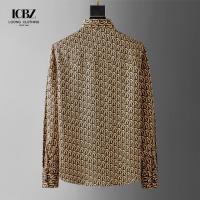 China Men's Long Sleeve Designer Casual Shirt Polyester Cotton Fabric Sizes S to 10XL Custom Logo for sale